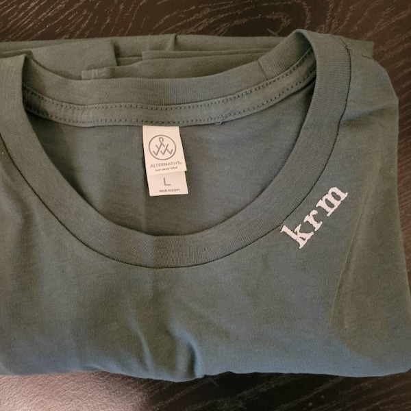 Collar T-shirt, Embroidered Initials Shirt, Bachelorette Party Shirts ...