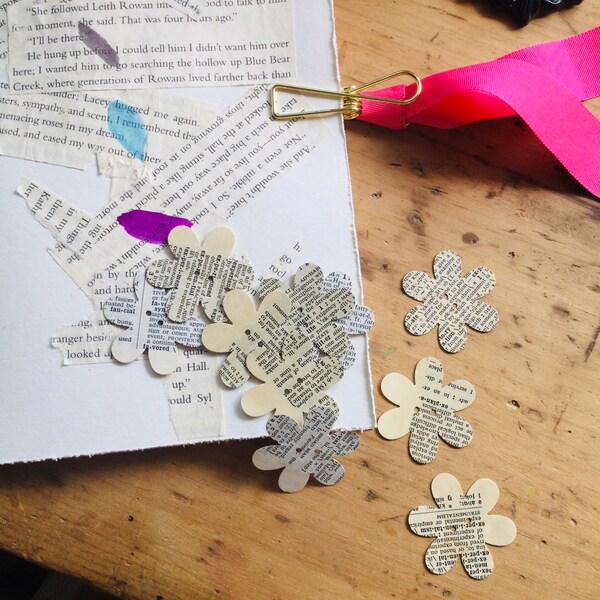 Tea Time Word Tiles / Words on Fabric / Junk Journal / Scrap Journal ...
