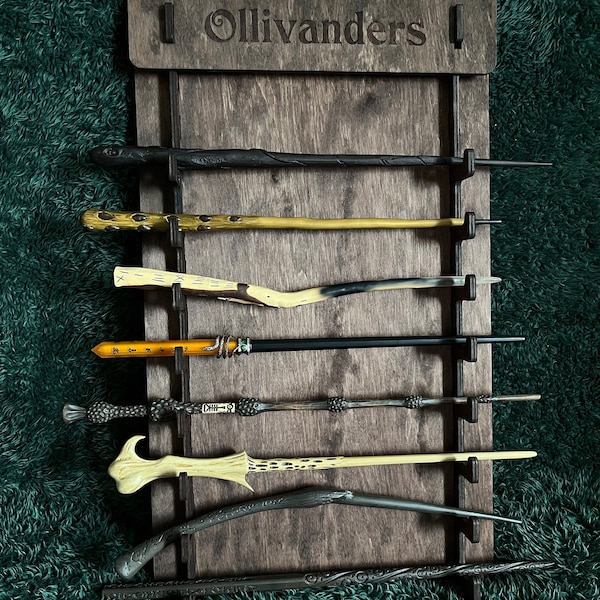 Wand Holder Wall Mount, Wand Display Named, Wand Stand for Wall, Wizard ...