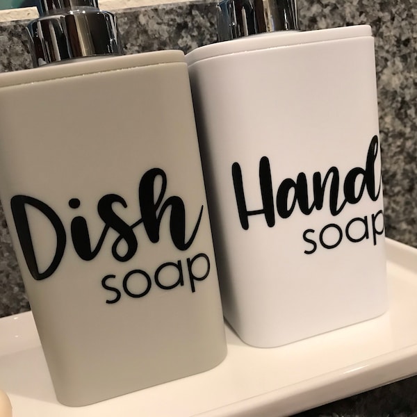 Soap Bottle Stickers. Dish Soap Decal. Hand Soap Decal. Wash Your Hands ...