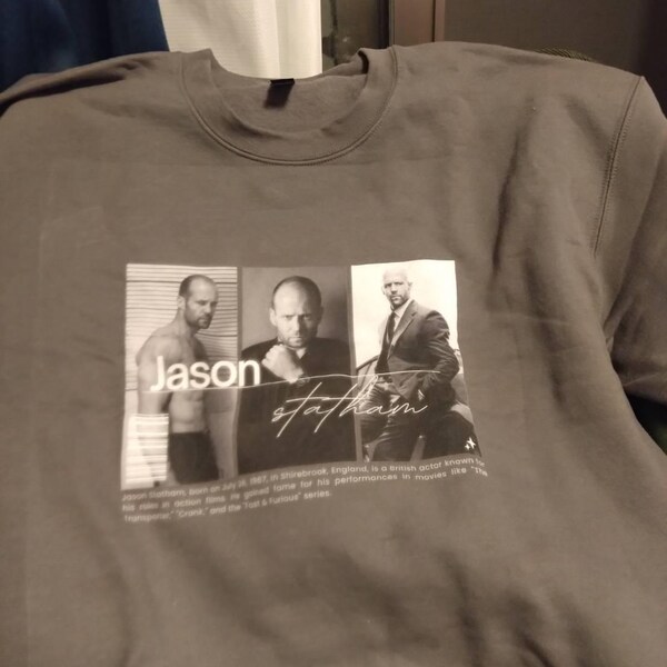 Limited Edition Jason Statham Sweatshirt, Exclusive Fan Merch for Women ...