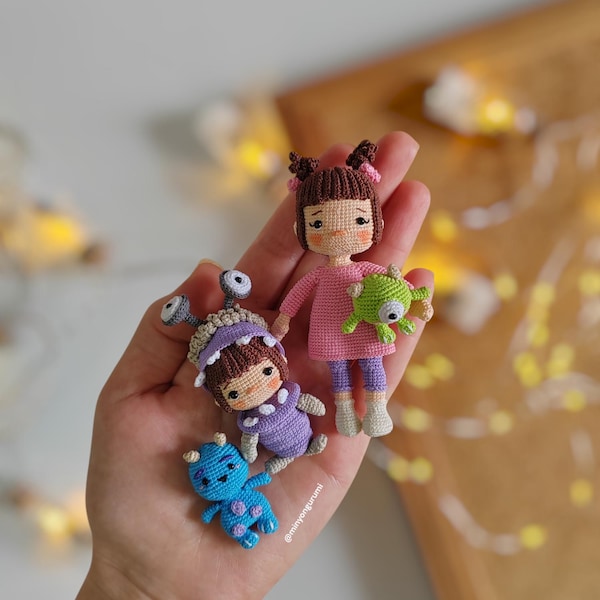 Booee,miky,sullisan and Outfit Crochet English Pattern - Etsy