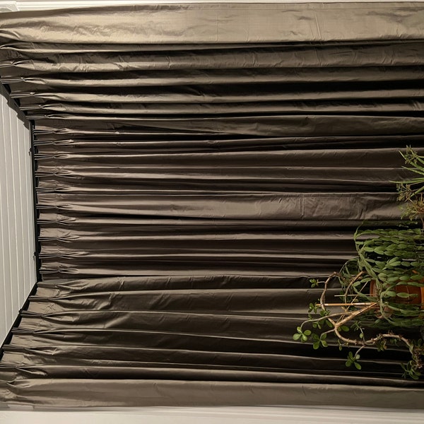 IHF Sheer Voile Solid Extra Wide Extra Long Seamless Grommet Eyelet ...