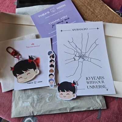 V Taehyung FRIENDS Set BTS V Stickers - Etsy