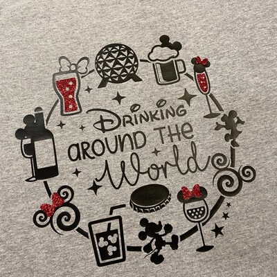 Drinking Around the World, Epcot SVG, Vacation Svg,travel Svg, Wine Svg ...