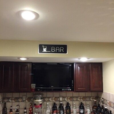 HOTEL BAR SIGN, Bar Sign, Bar Door Plate Sign, Hotel Suite Doorbar Sign ...