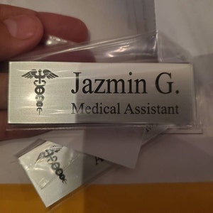 MEDICAL Name Tag Nurse Medical Assistant RN Doctor Physician Name Badge ...