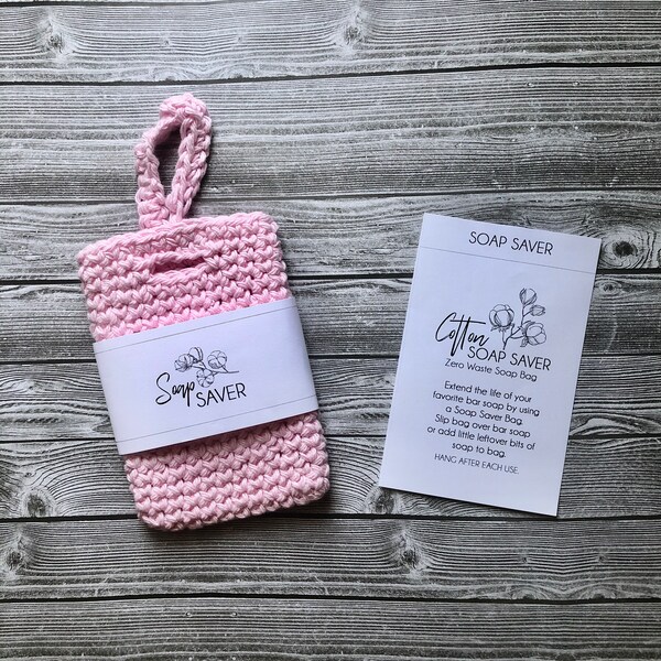 Soap Saver Printable Tags, Knit Face Cloths Wraps, Soap Saver Bag ...