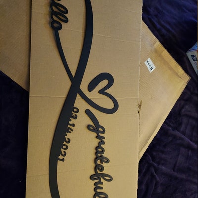 Personalized Metal Infinity Sign, Infinity Name Sign , Custom Metal ...