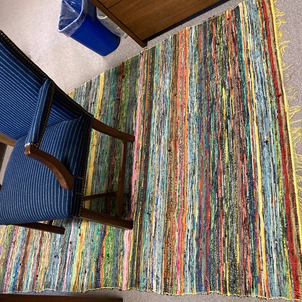 Chindi Rug Area Rag Rug Home Decor Bohemian Large Indian Carpet Floor ...