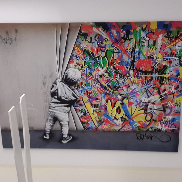 Banksy Queen Elizabeth Wall Art Canvas Print, Banksy Queen Canvas ...