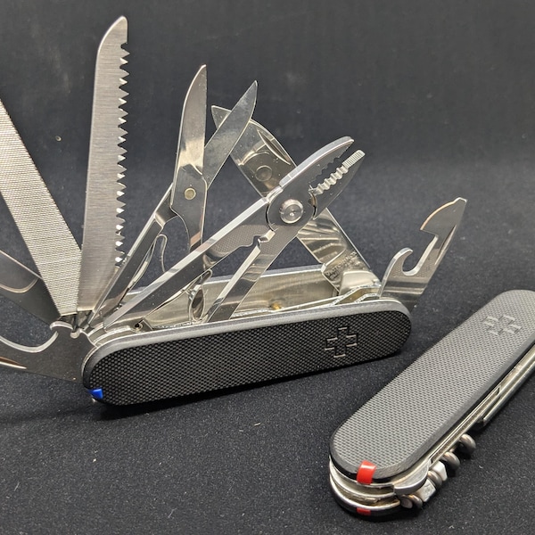 Victorinox 91mm Plus Scales Brass mandalorian Custom - Etsy