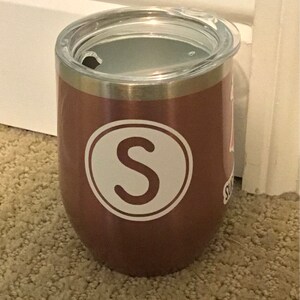 Circle Letter Sticker Initial Decal Initial Sticker Car - Etsy