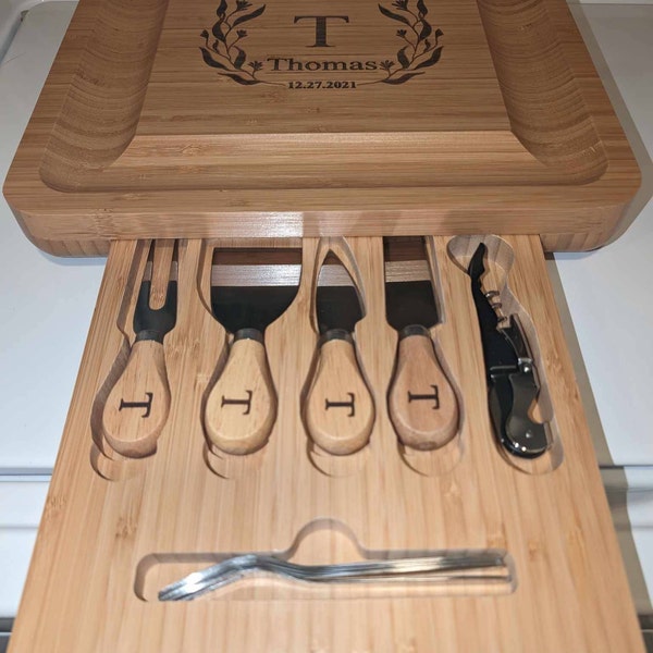 Personalized Cheese Knife Set, Delicatessen Knife Set, Cheese Knife Set ...