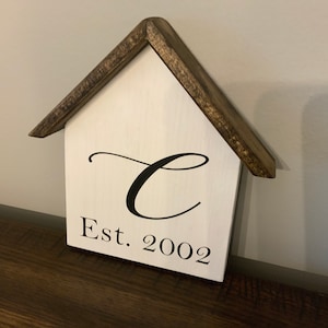Mini House Home Quote Sign With Roof, Tiered Tray Decor, Kitchen Shelf ...