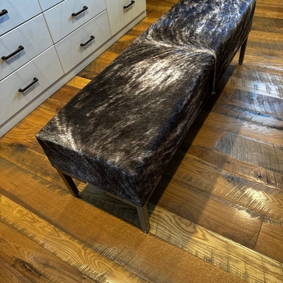 Cowhide Bar Stools / Counter Stools Adjustable Height Custom Made FP GL ...