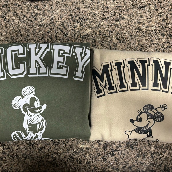 Couple Disney Sweatshirt, Minnie Mickey Matching Sweatshirt,matching ...