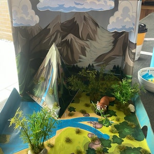 Printable Diorama Cut & Paste Shoebox Project, Create a Ocean Habitat ...