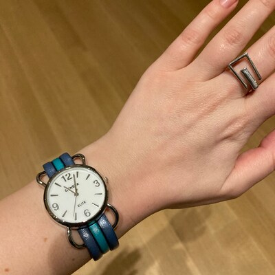 Simple Leather Watch for Women, Leather Wristwatch, Retro Minimalist ...