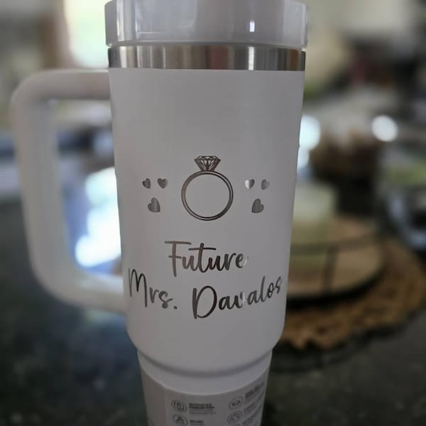 Personalized Engraving on Stanley Iceflow Flip Straw 20oz 30oz 40oz ...