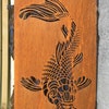 Metal Privacy Screens Koi Fish Art Decorative Screens Oversize Metal ...