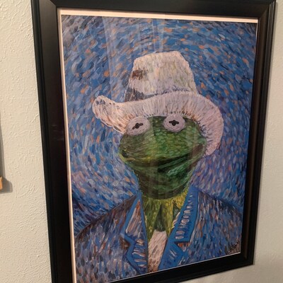 Mona Lisa Kermit the Frog Muppets Fine Art Print - Etsy
