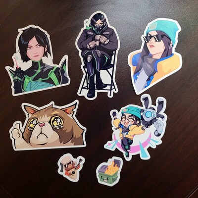 Raze Wide Swing Valorant Spray Waterproof Sticker - Etsy