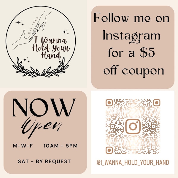 White Instagram Post Templates Canva | Minimalist Instagram Branding ...