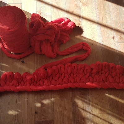 Giant MERINO WOOL, Giant Knitting, DIY Knit Yarn, Super Chunky Wool ...