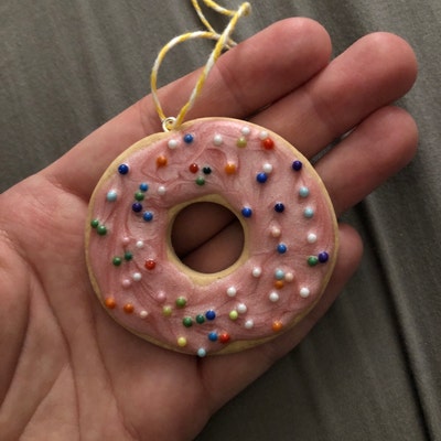 1 MINI Donut Sugar Cookie Ornament Donut Tree Ornaments Baker Bakery ...