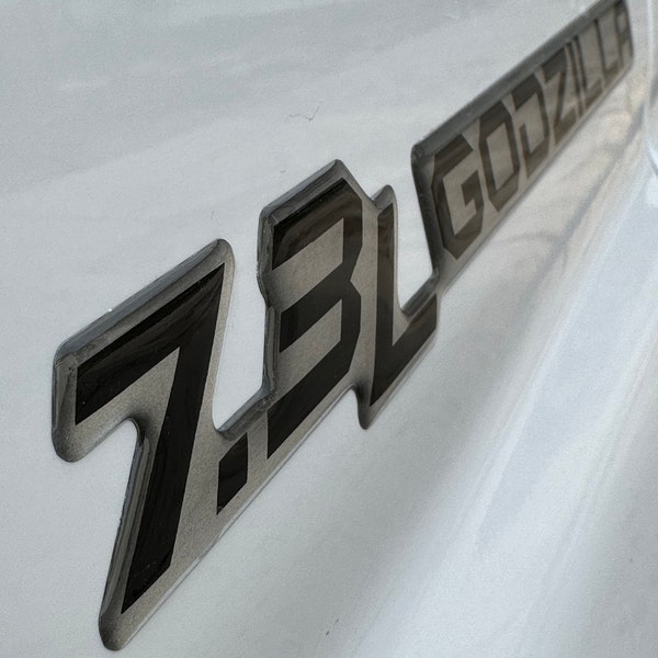 Set of (3)gel-coated 7.3L GODZILLA Badge Ford Super Duty Tremor F250 ...