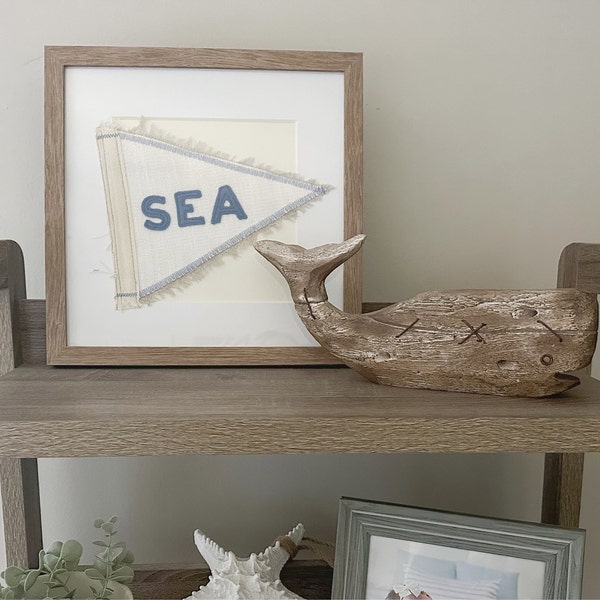 Vintage Inspired Mini Summer Pennant Neutral White Beige/tan California ...