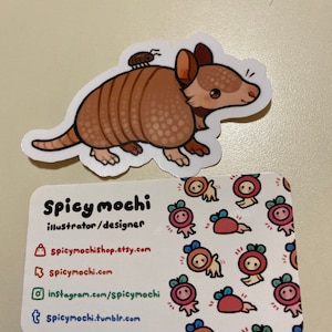 Matching Shell Squad Sticker / Armadillo Sticker / Rolly Polly Sticker ...