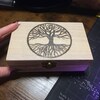 Wooden Floral Tea Box, Tea Bag Storage, Wooden Box, Floral Tea Mug ...