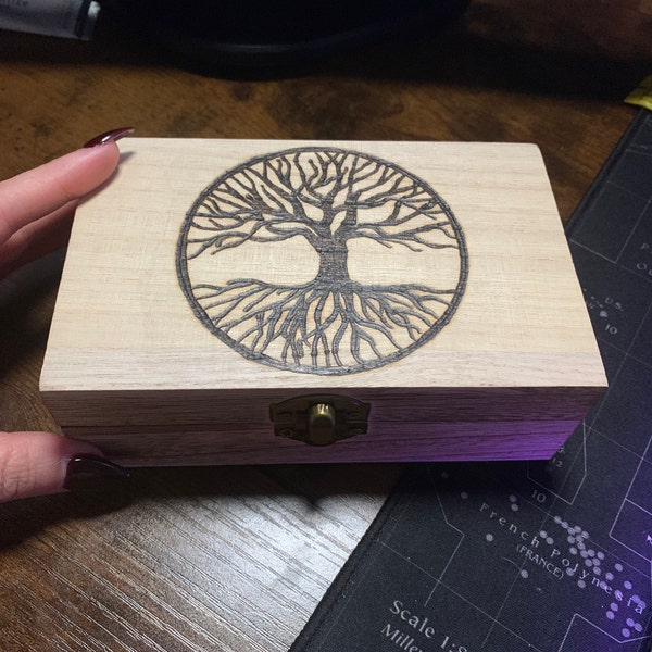 Pre-built or Hand-built Custom Name Wooden Rock Box, Nature Collection ...