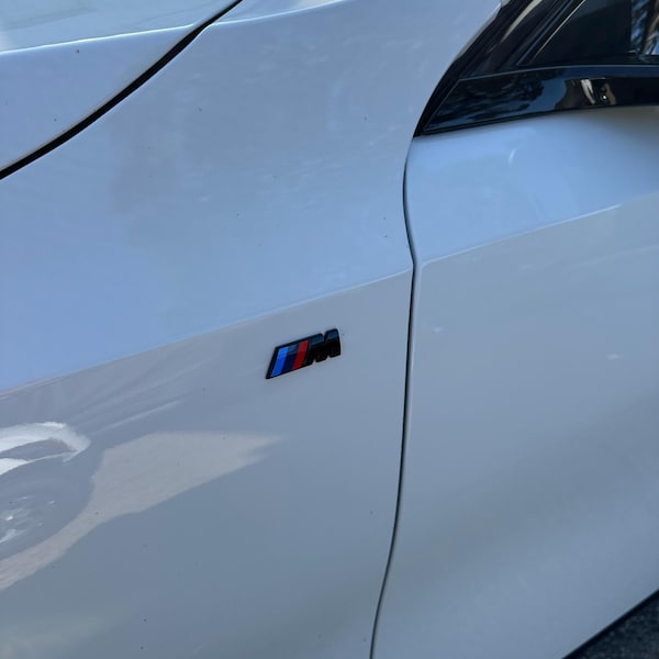 Bmw M6 Set, 2 X M Emblem for the Fenders (45 X 15 Mm) + M6 Trunk, Black ...