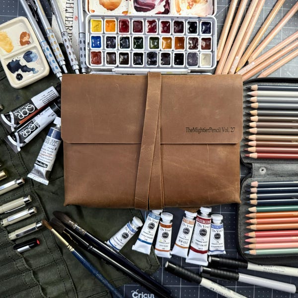 Leather Book Case, Book Sleeve for Big Books, Handmade Book Cover ...