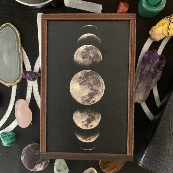 Moon Phases Crescent Moon Jewelry Box Moon Phases Celestial Jewelry Box ...