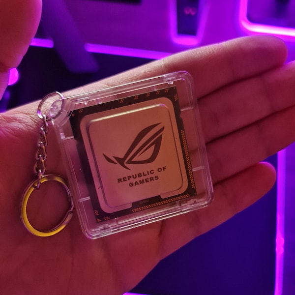 Personalised CPU Processor Keychain,personalized Keychain,engrave Name ...