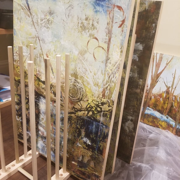 Adjustable Art Storage Rack for Framed Art, Picture Frame, Canvas ...