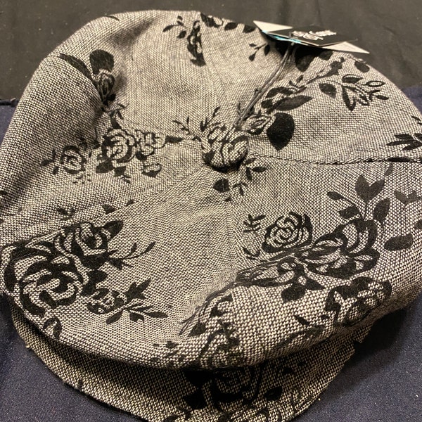 Wool Hat (L) Tan Tweed -styled for Men or Women. Newsboy Cap, Baker Boy ...