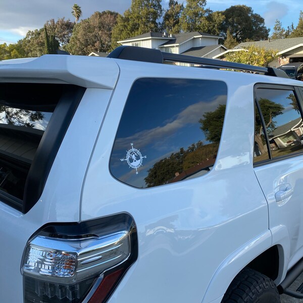 Compass Decal for 4runner, Car Decal, Mountain Decal, Outdoor Decals ...