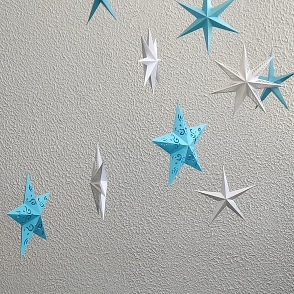 Three Star Collection Set #2 - DIY Low Poly Paper Model Template, Paper ...