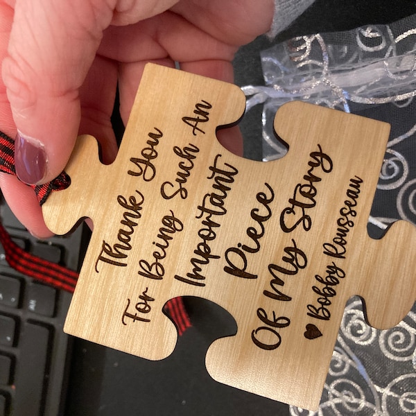 Puzzle Piece Ornament, Personalized Christmas Ornament Keepsake ...