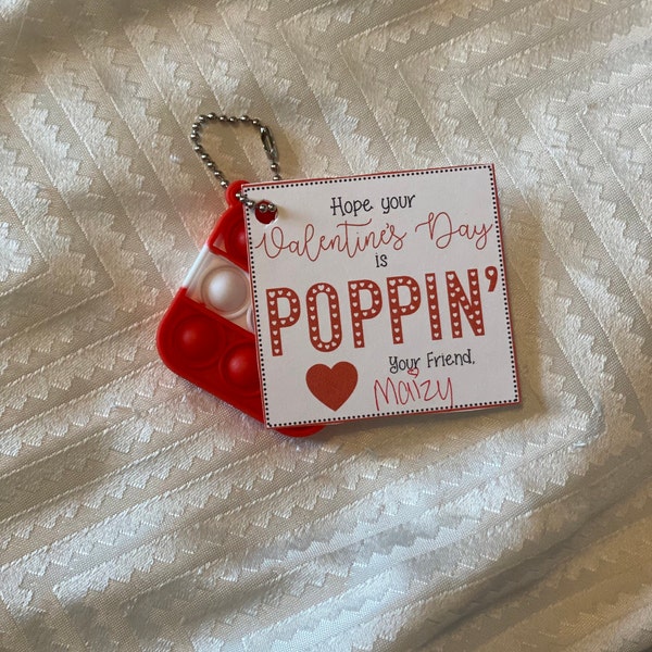 Hope Your Valentine’s Day is Poppin’ Digital Printable Pop It Valentine ...