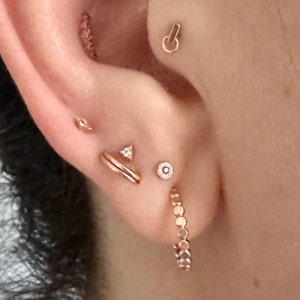 Initial Stacking Rings Set of 7 in Gold, Silver, or Rose Gold ...