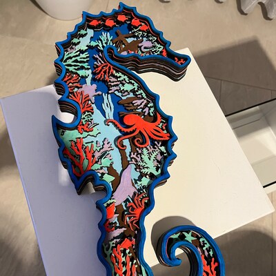 Digital File 7 Layer Mountain Range Art Piece for Glowforge - Etsy