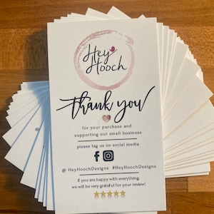 ADD YOUR LOGO Printable Small Business Insert Card / Simple Shop ...