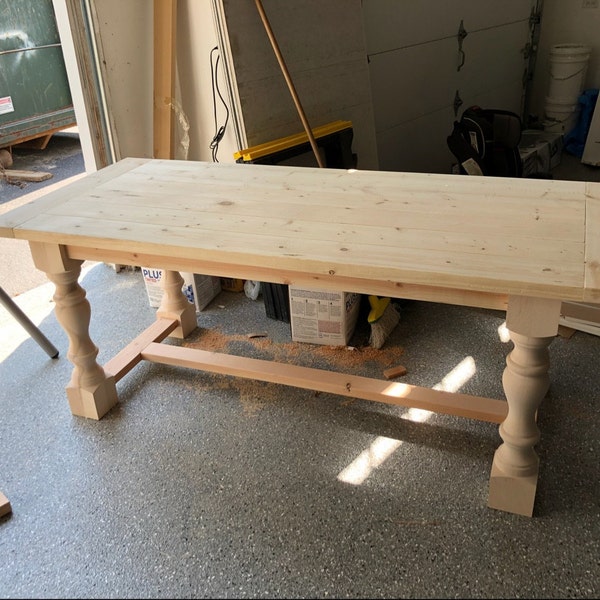 Monastery Farmhouse Chunky Maple Dining Legs - 5" X 29" - Set of 4 ...
