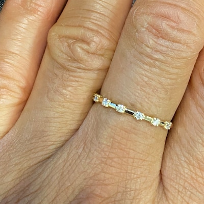 Diamond Studs / 14k Gold Marquise Shape and Round Diamond Earrings ...